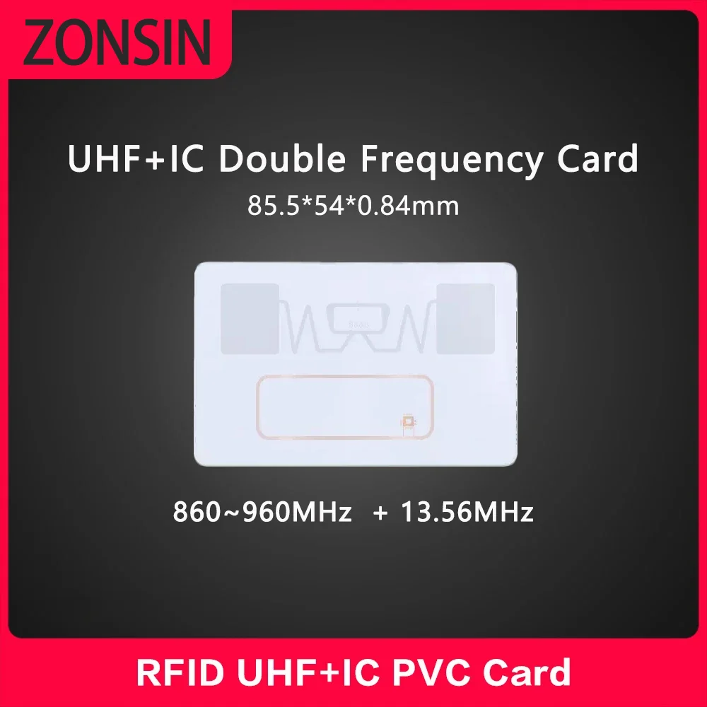 ZONSIN-5Pcs-Writable-Dual-Chip-Copy-Card-UHF-IC-UID-915MHz-13-56MHz ...