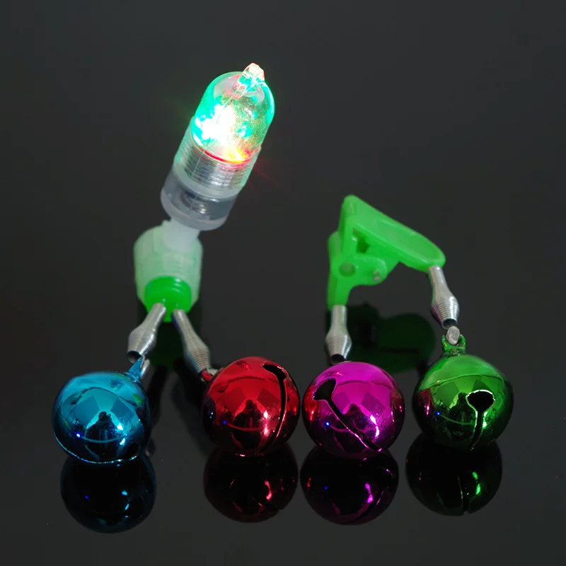 New-2PCS-Set-LED-Night-Fishing-Rod-Tip-Light-Smart-Sensor-Bite-Alarm ...