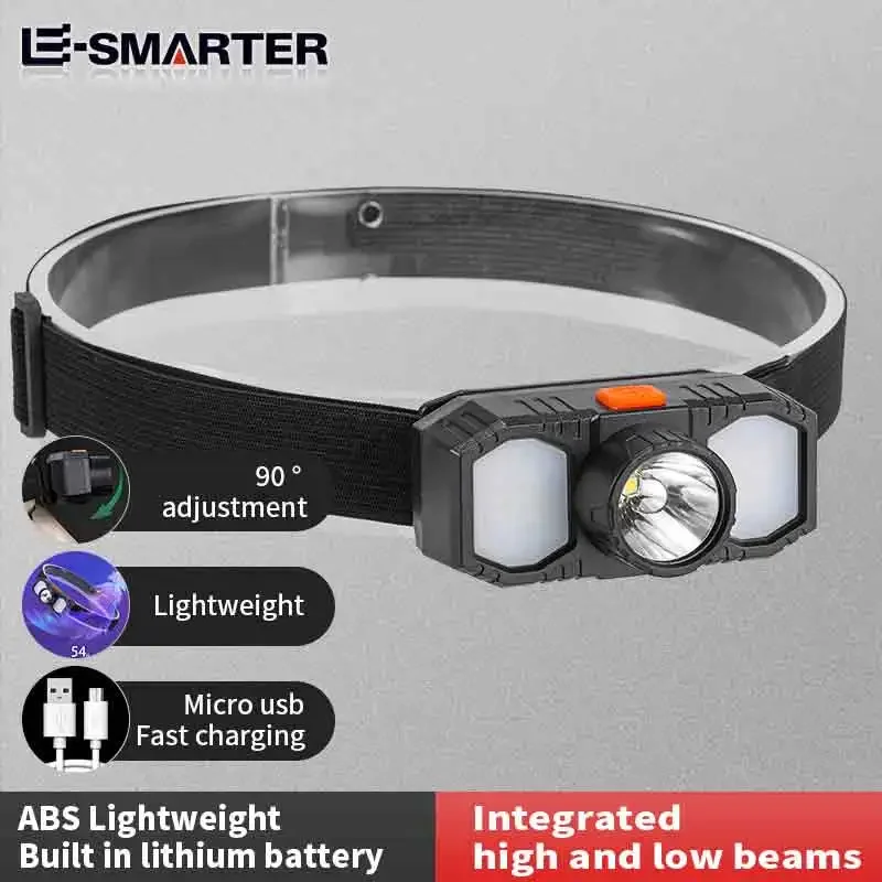 Portable Mini Rechargeable Headlight Strong LED Headlamp Outdoor ...