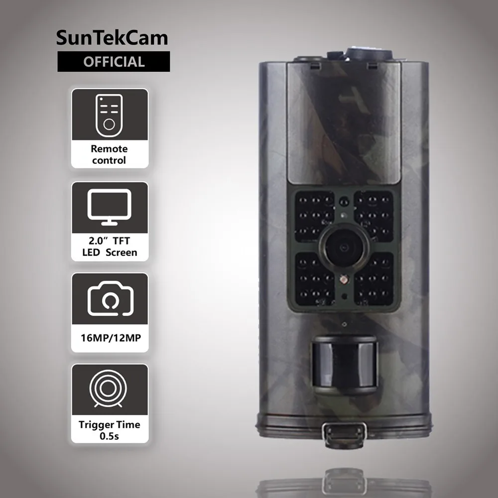 Outdoor 16MP HD 1080P Hunting Trail Camera Night Vision IP56 Waterproof ...