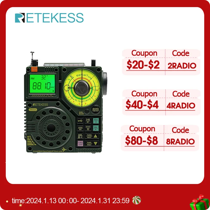 Retekess-TR112-Radios-Portable-AM-FM-Radio-Receiver-Ham-Radio-Emergency ...