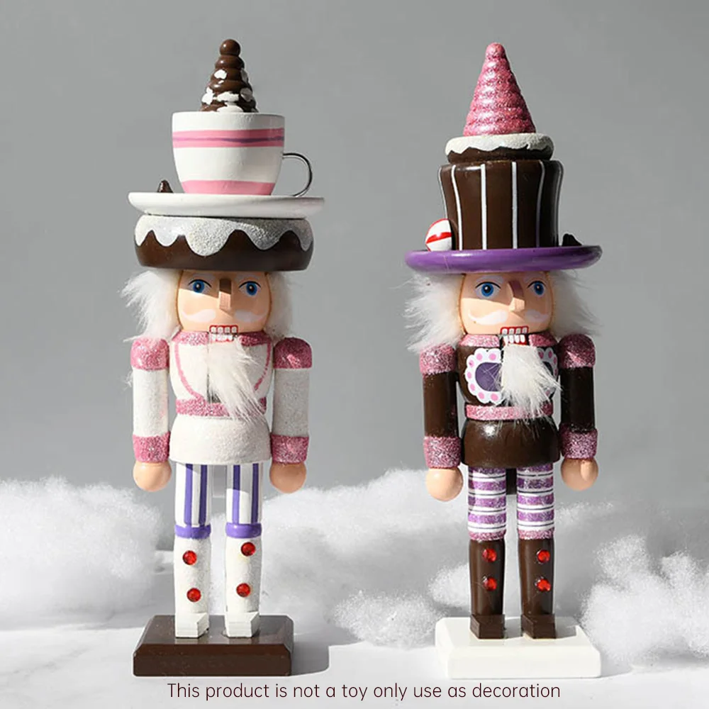 1PC Cake Ice Cream Pink Nutcracker Soldier 25CM Christmas Puppet ...
