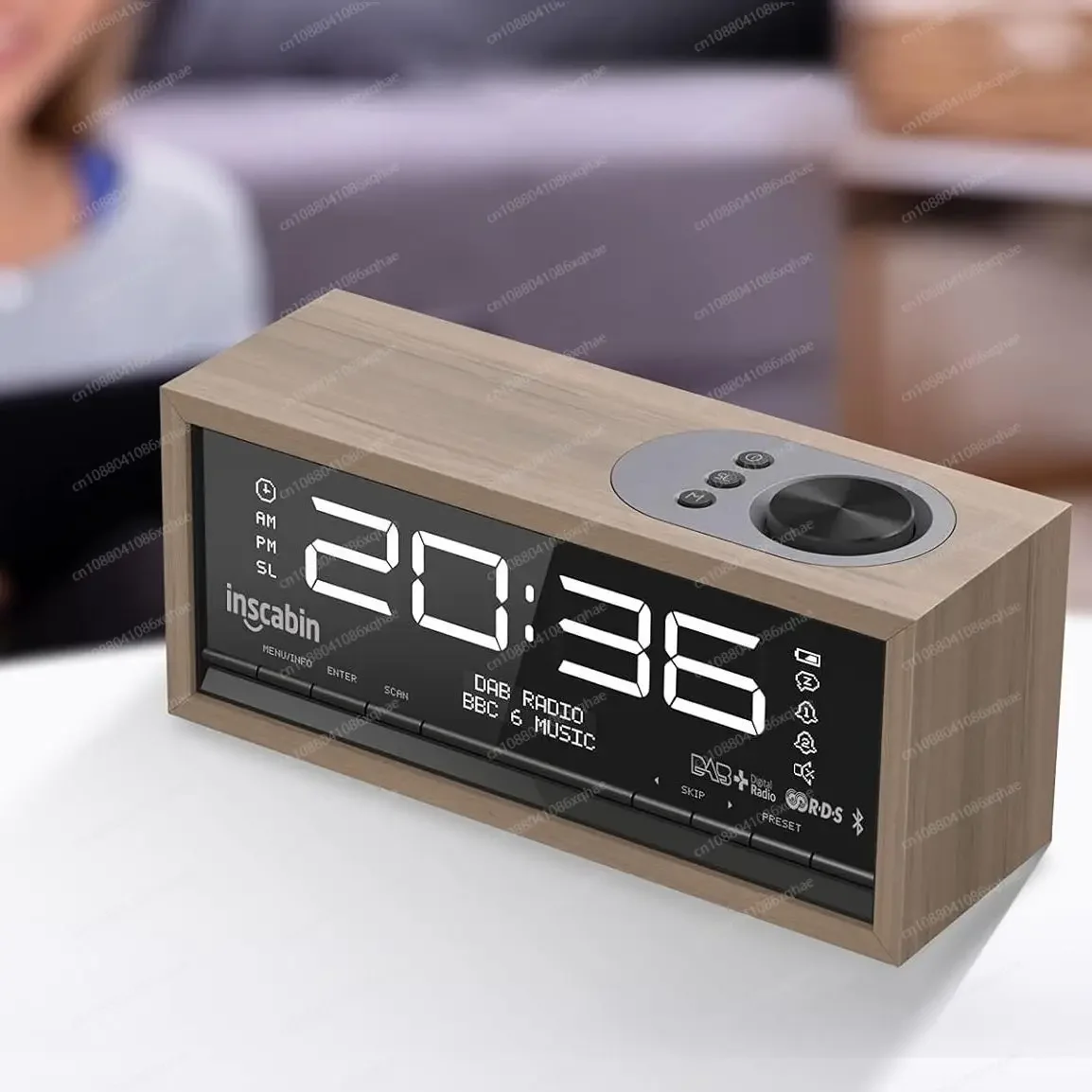 DAB+ FM Bluetooth 5.0 Radio - Multifunctional Wireless Charging Alarm ...
