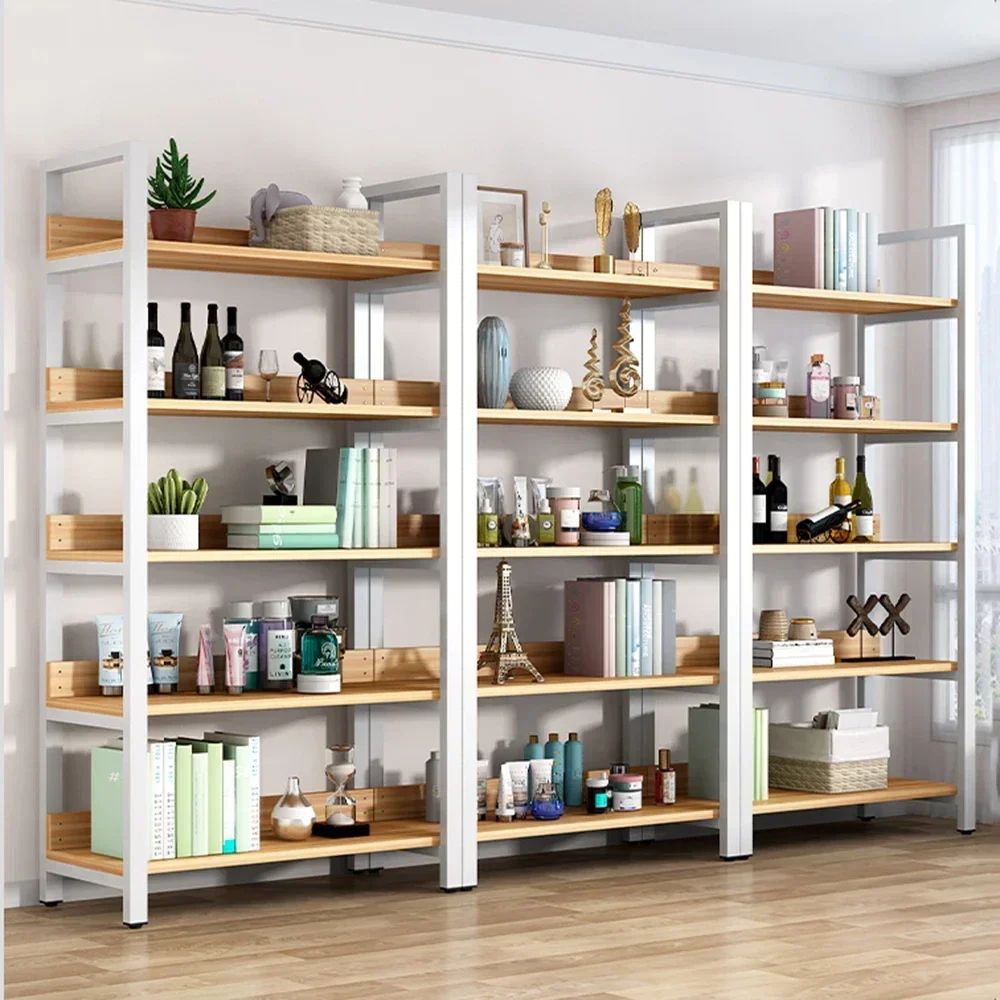 Storage-Furniture-Bookcase-Living-Room-Bookshelf-Multi-Level-Floor ...