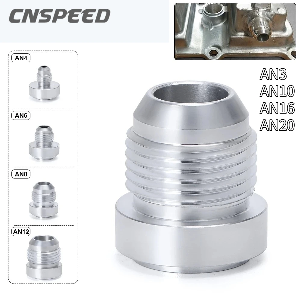 CNSPEED AN6 AN8 AN10 AN12 AN16 AN20 Aluminum Nitrous Hose Fitting Male ...