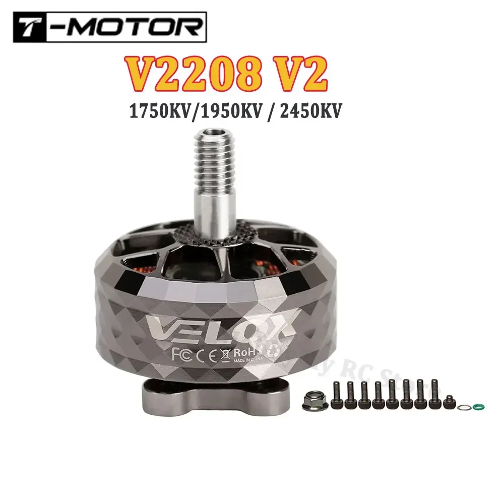 T-Motor-VELOX-VELOCE-V2208-V2-1750KV-1950KV-2450KV-4-6S-Brushless-Motor ...