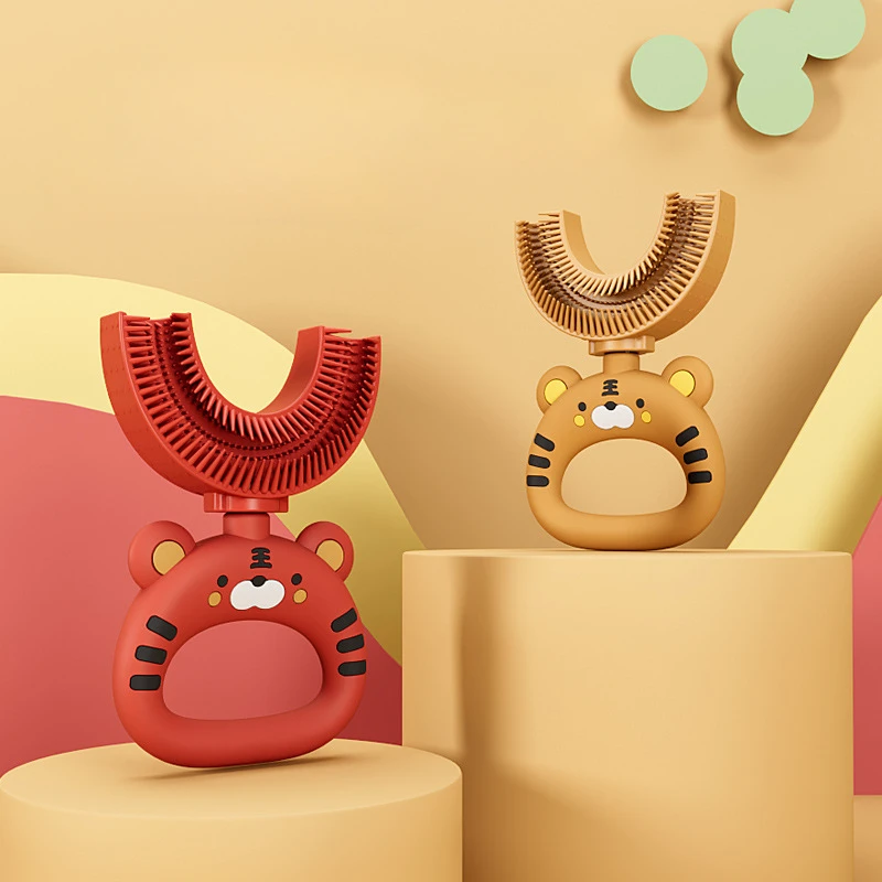 Baby-Toothbrush-Children-360-Degree-U-shaped-Toothbrush-Boy-Girl ...