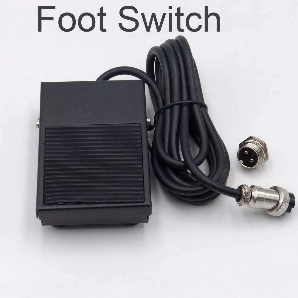 Free-your-Hand-Metal-Foot-Pedal-Foot-Switch-1-8-Meters-Cable-2-Pins ...