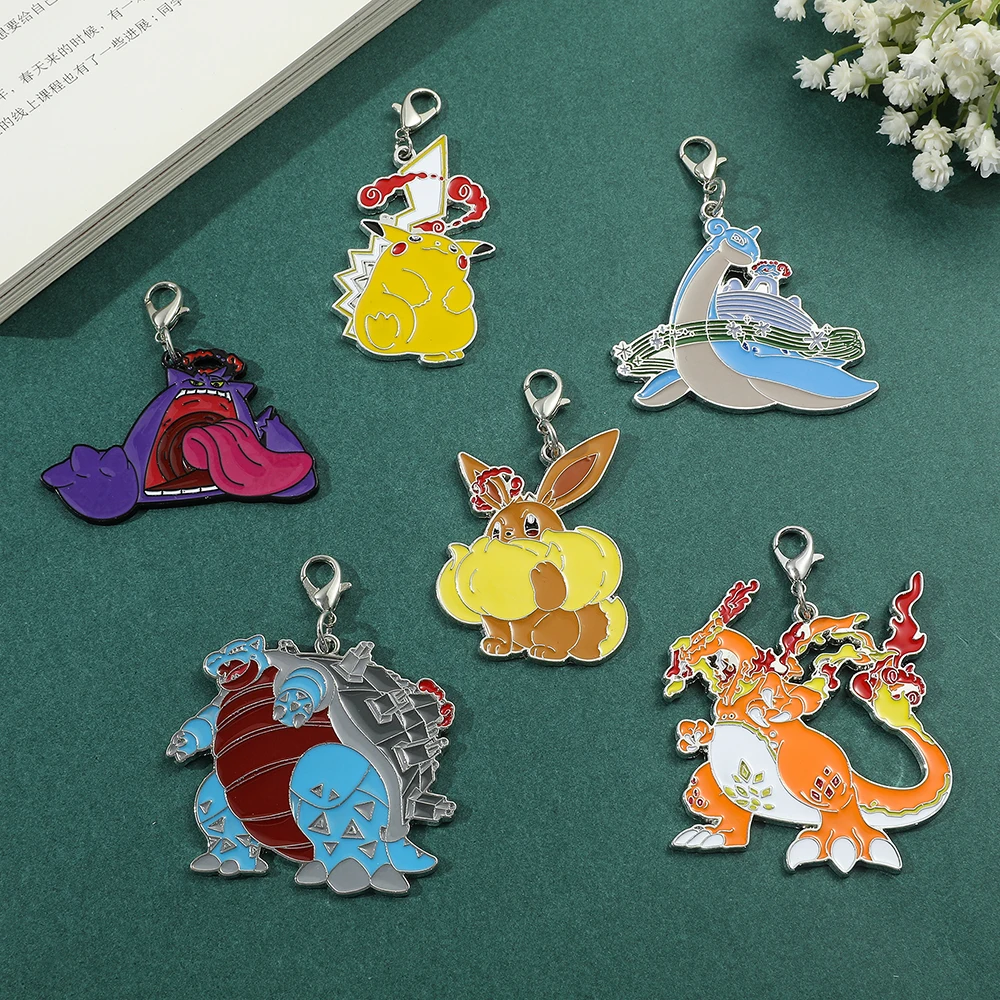 Pokemon-Keychains-for-Kids-Dynamax-Pikachu-Gengar-Charizard-Pendant ...