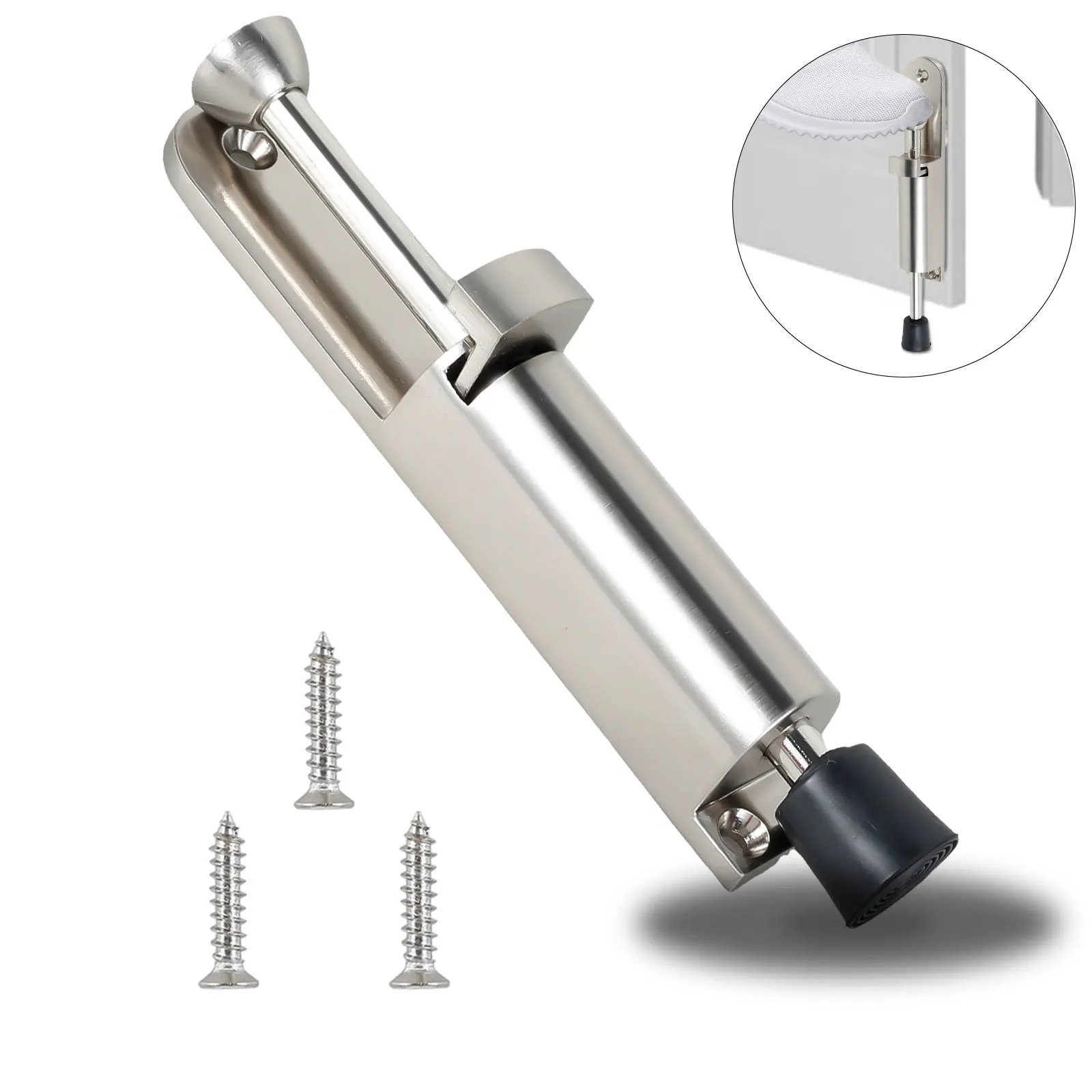 Zinc-Alloy-Door-Stop-Household-Foot-Kickdown-Door-Suction-Telescope ...