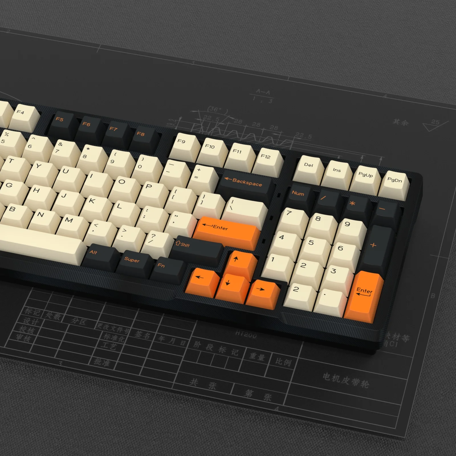 KBDiy-Cherry-Profile-GMK-Carbon-Keycap-Double-Shot-PBT-for-Mechanical ...