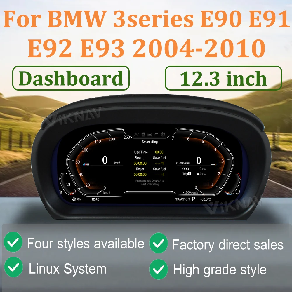 ViKNAV-For-BMW-3Series-E90-E91-E92-E93-2004-2010-Linux-System-Dashboard ...