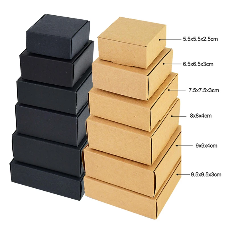 6pcs-Kraft-Paper-Gift-Box-Multi-Size-Kraft-Carton-Packaging-Marbling ...