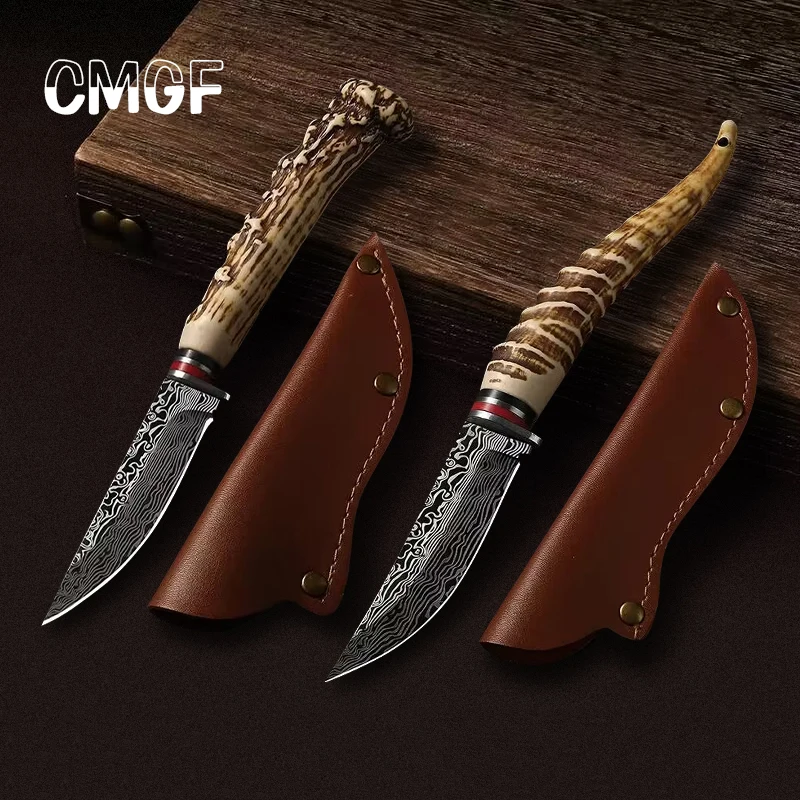 CMGF-Damascus-pattern-meat-cleaver-outdoor-barbecue-mutton-special ...