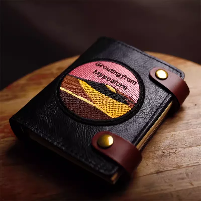 Original-Genuine-Leather-A7-Handmade-Notebook-Customized-pattern-Card ...