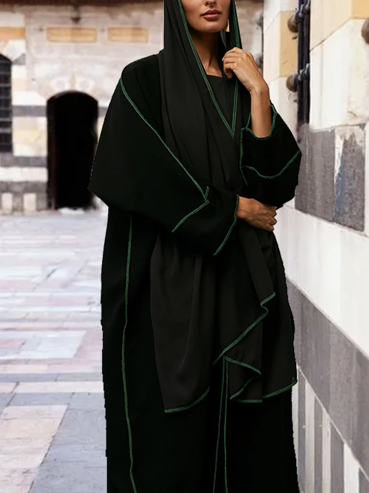 Abaya Femme Musulman Dubai 2023 Ramadan Eid Jilbabs For Women With ...