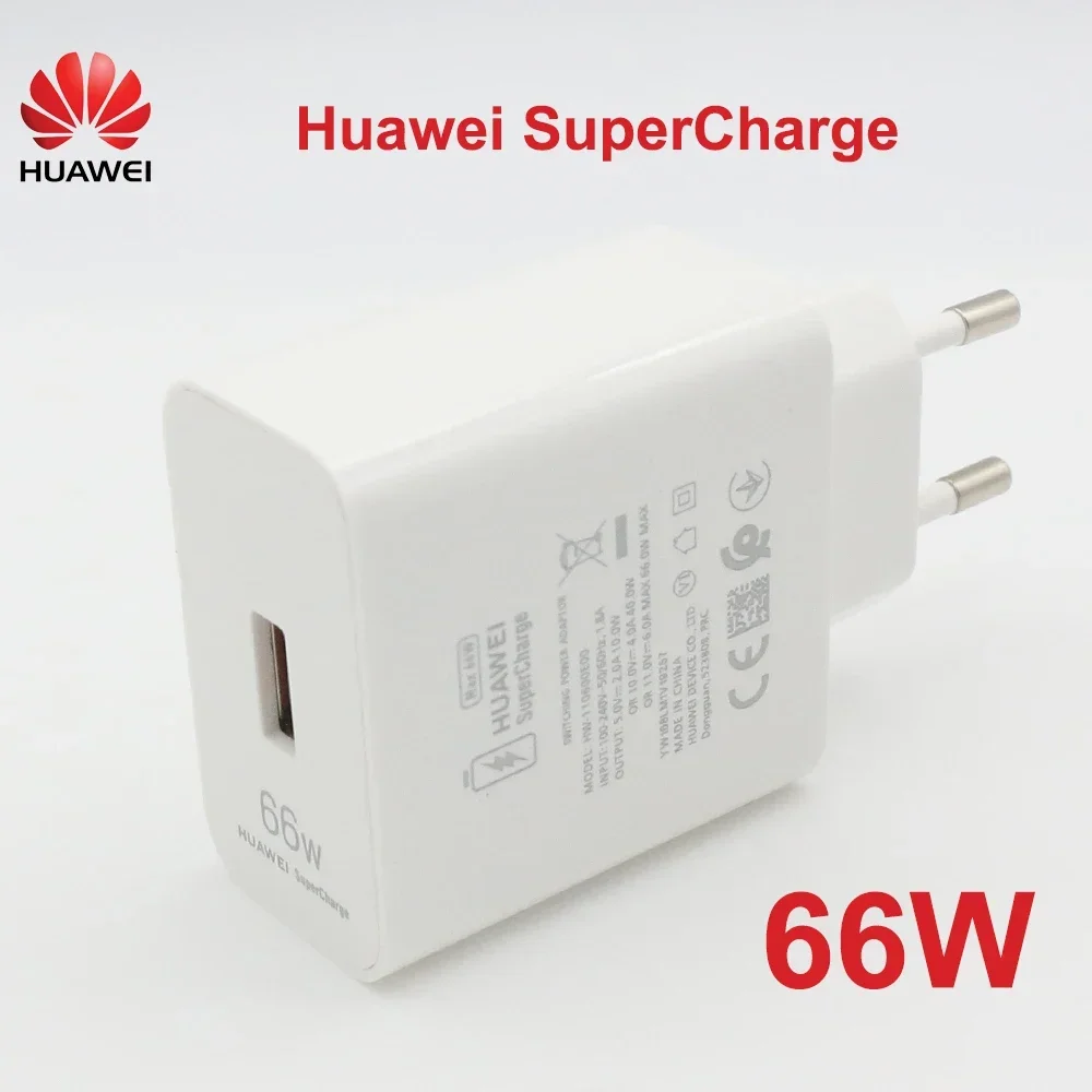 Huawei-Original-P60-EU-Power-Plug-66W-SuperCharge-Fast-Charger-6A-Type ...