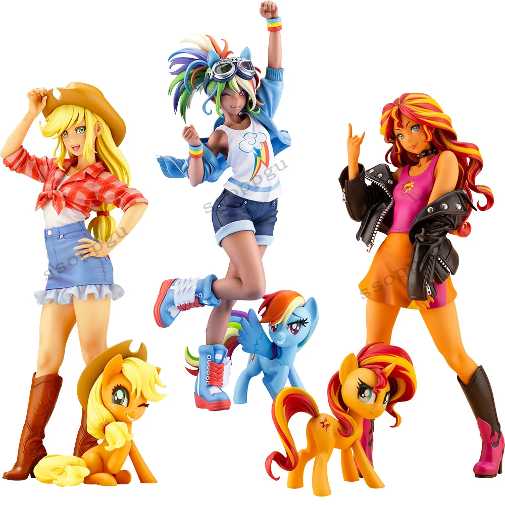 My little Pony Bishoujo Statue Sunset Shimmer Applejack Twilight ...