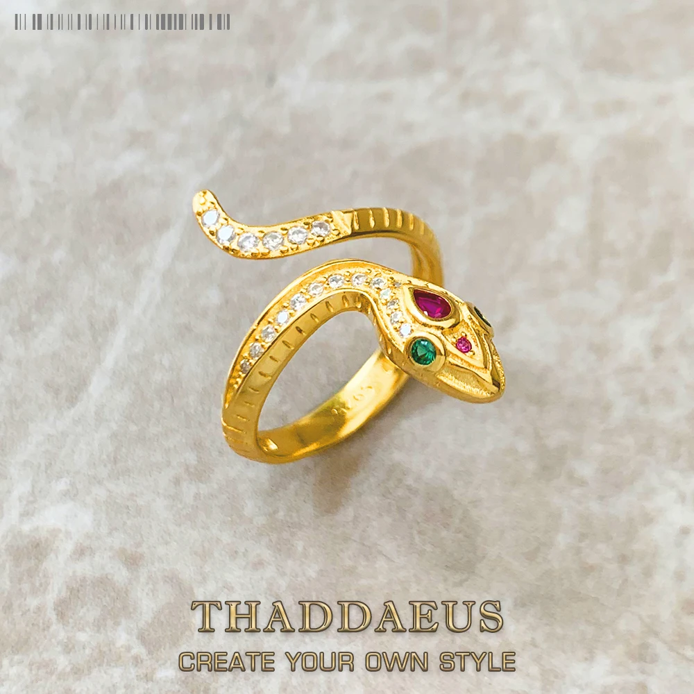 Golden Snake Ring,fine Jewerly For Women,2021 Brand New The Power ...