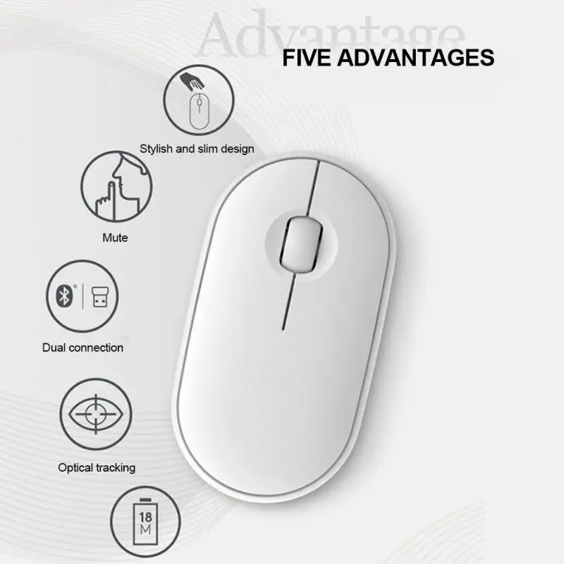 Portable-Pebble-Bluetooth-2-4G-Dual-Mode-Wireless-Optical-Mouse-Pc-Mice ...