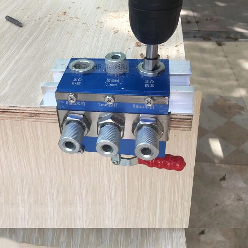 3-in-1-Hole-Quick-Jig-8MM-10MM-Doweling-Jig-Woodworking-Pocket-Drilling ...