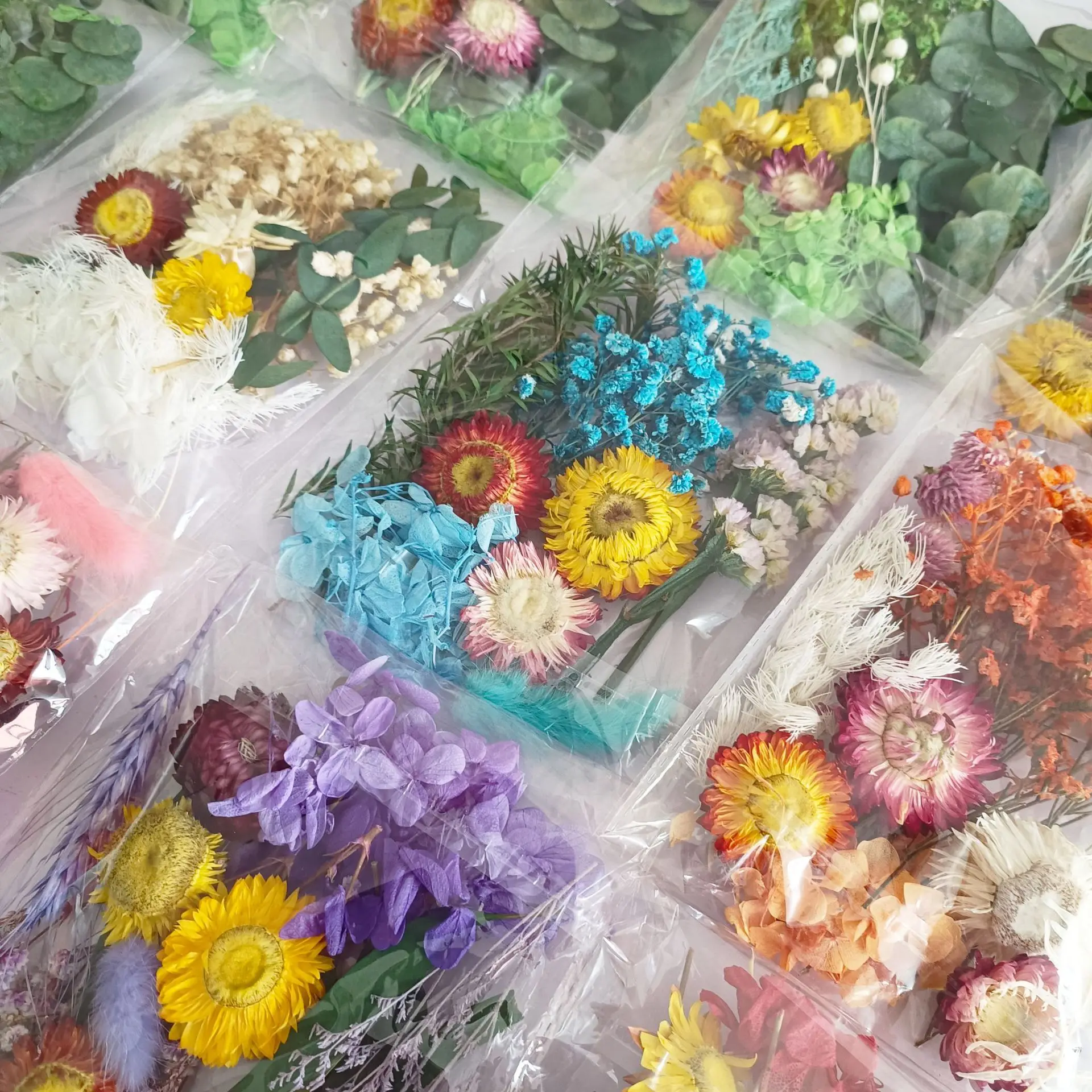Mezcla de flores secas naturales reales Diy, decoraciones florales para ...