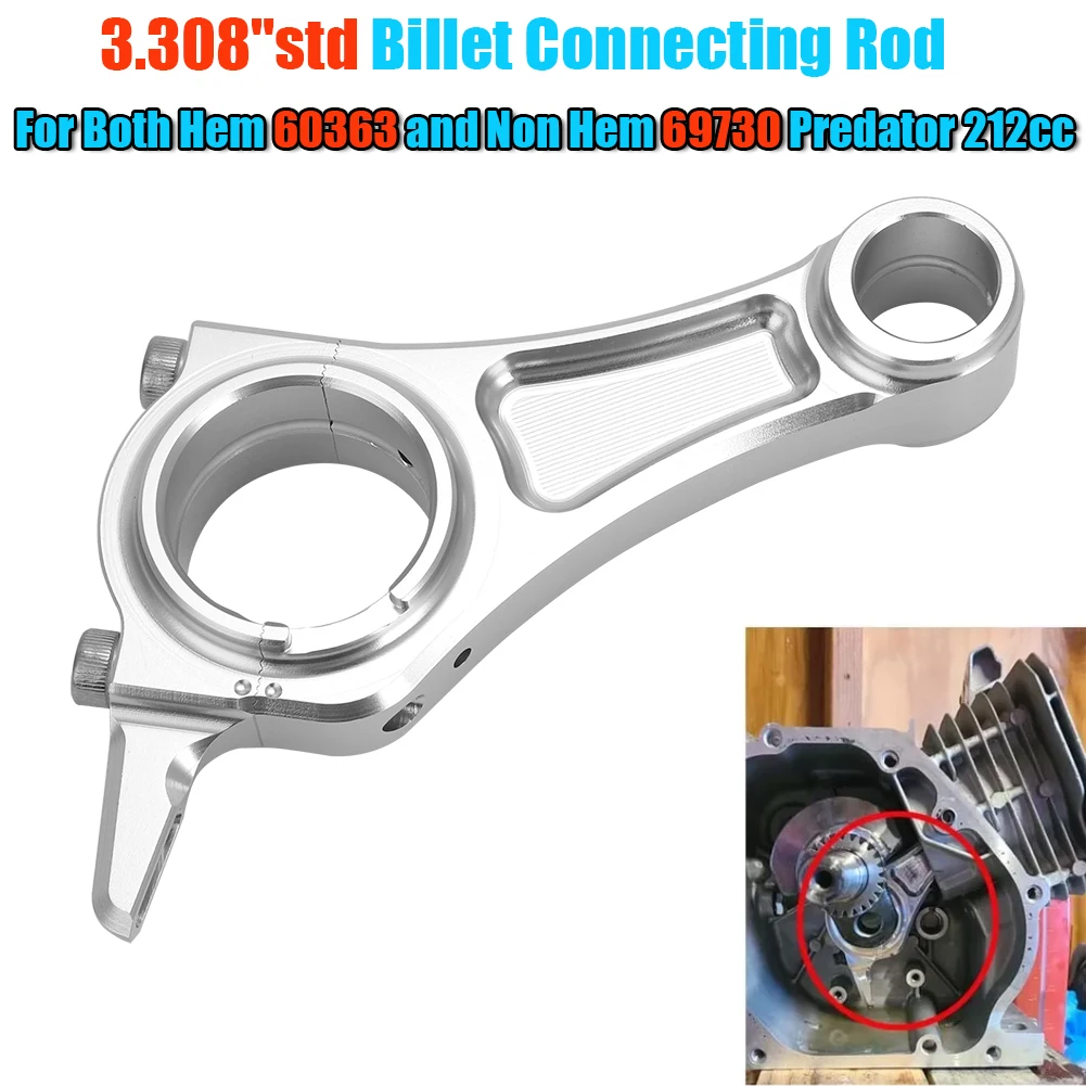 NEW Billet Alum Rod (3.308"Std) Billet Connecting Rod For Both Hem ...