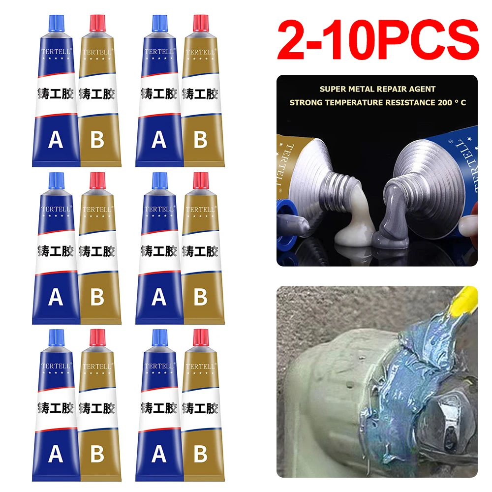 Forte-AB-Cola-Agente-de-Reparo-De-Metal-Soldagem-A-Frio-Cola-Industrial ...