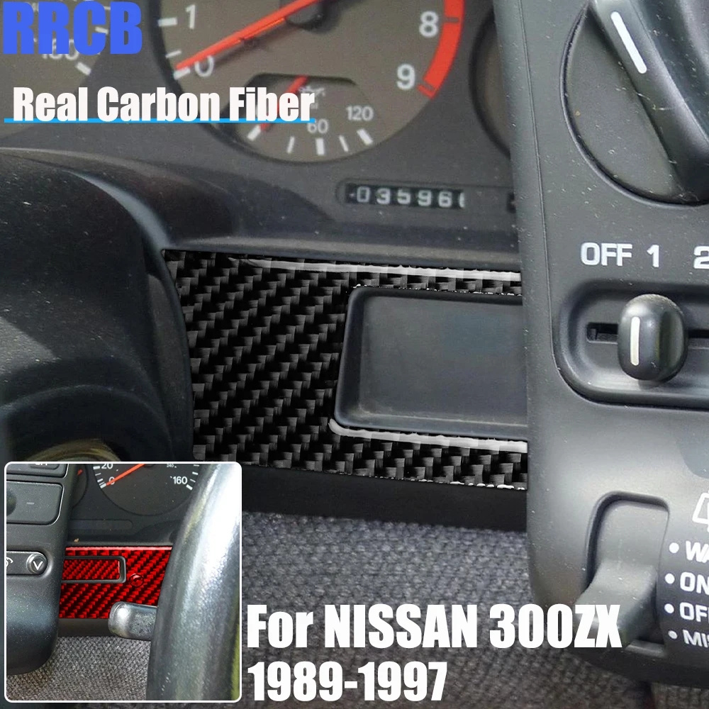 Real Carbon Fiber Car Accessories Speedometer Trim Cover Soft Sticker ...