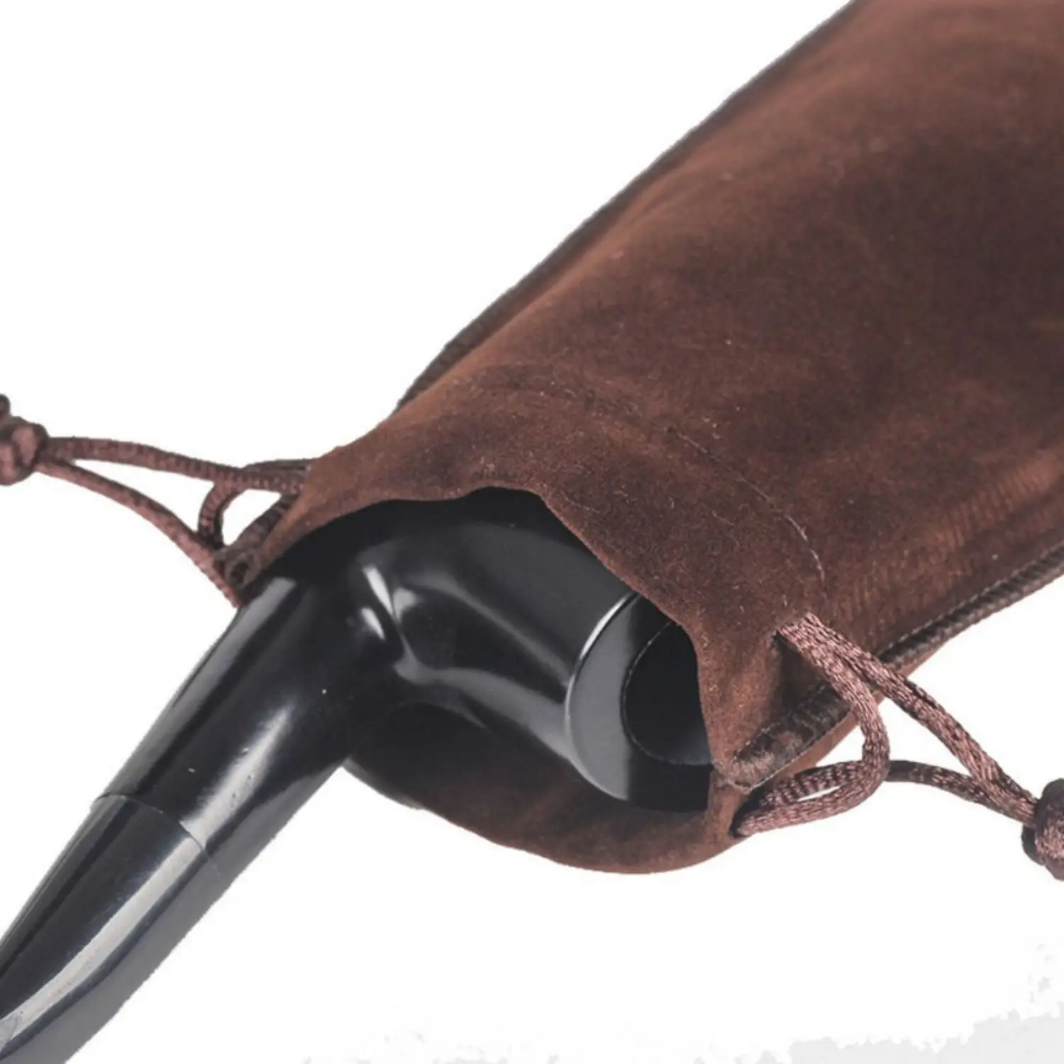 Smoking Pipe Pouch Velvet Tobacco Pipe Bag Portable Banded Pocket for 1 ...