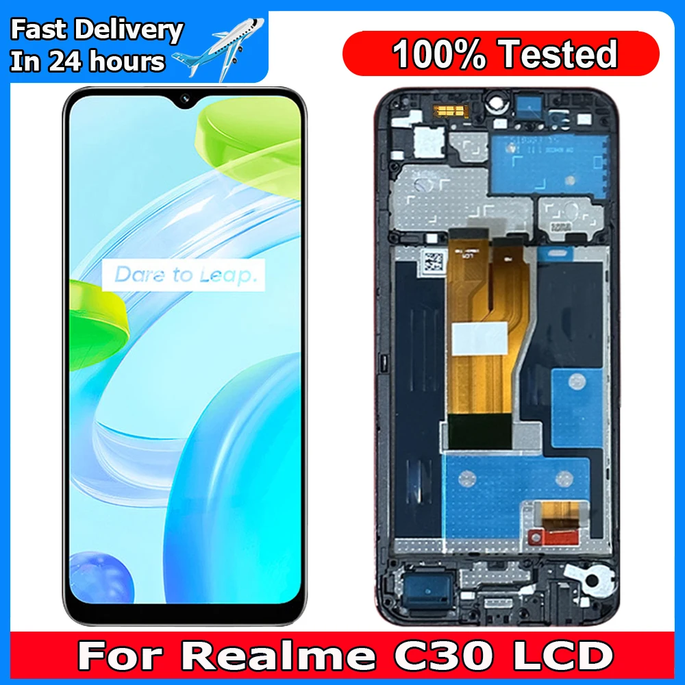 6.5"Original For Realme C30 LCD Display Touch Screen Sensor Digiziter ...