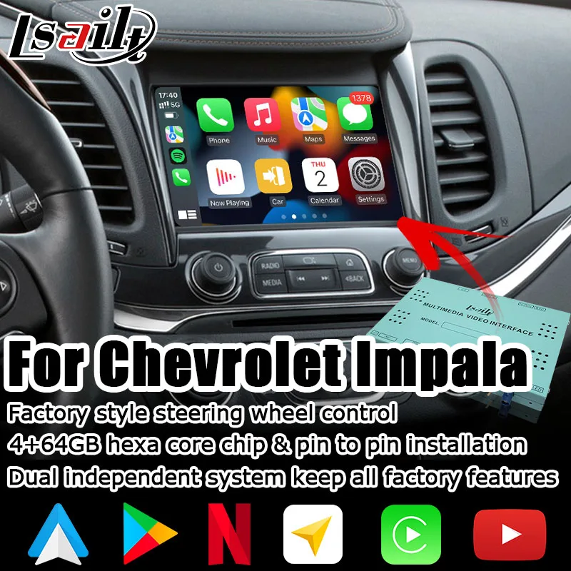 Android-CP-AA-interface-box-for-Chevrolet-Impala-2014-or-later-GPS ...