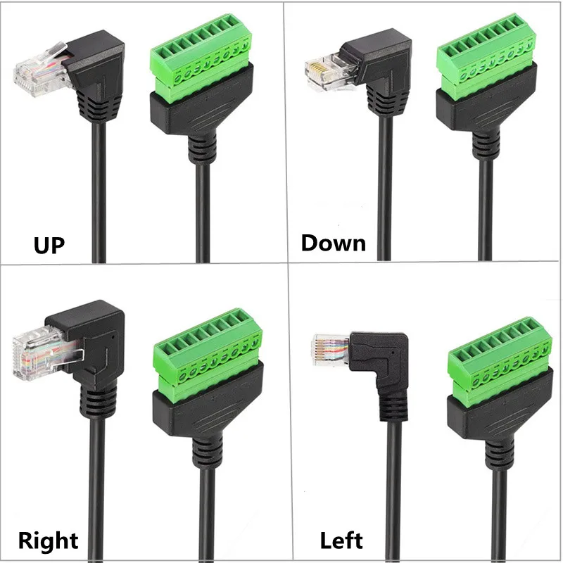 rj45-to-screw-terminal-Block-8p-connector-ethernet-rj45-Male-Female-to ...