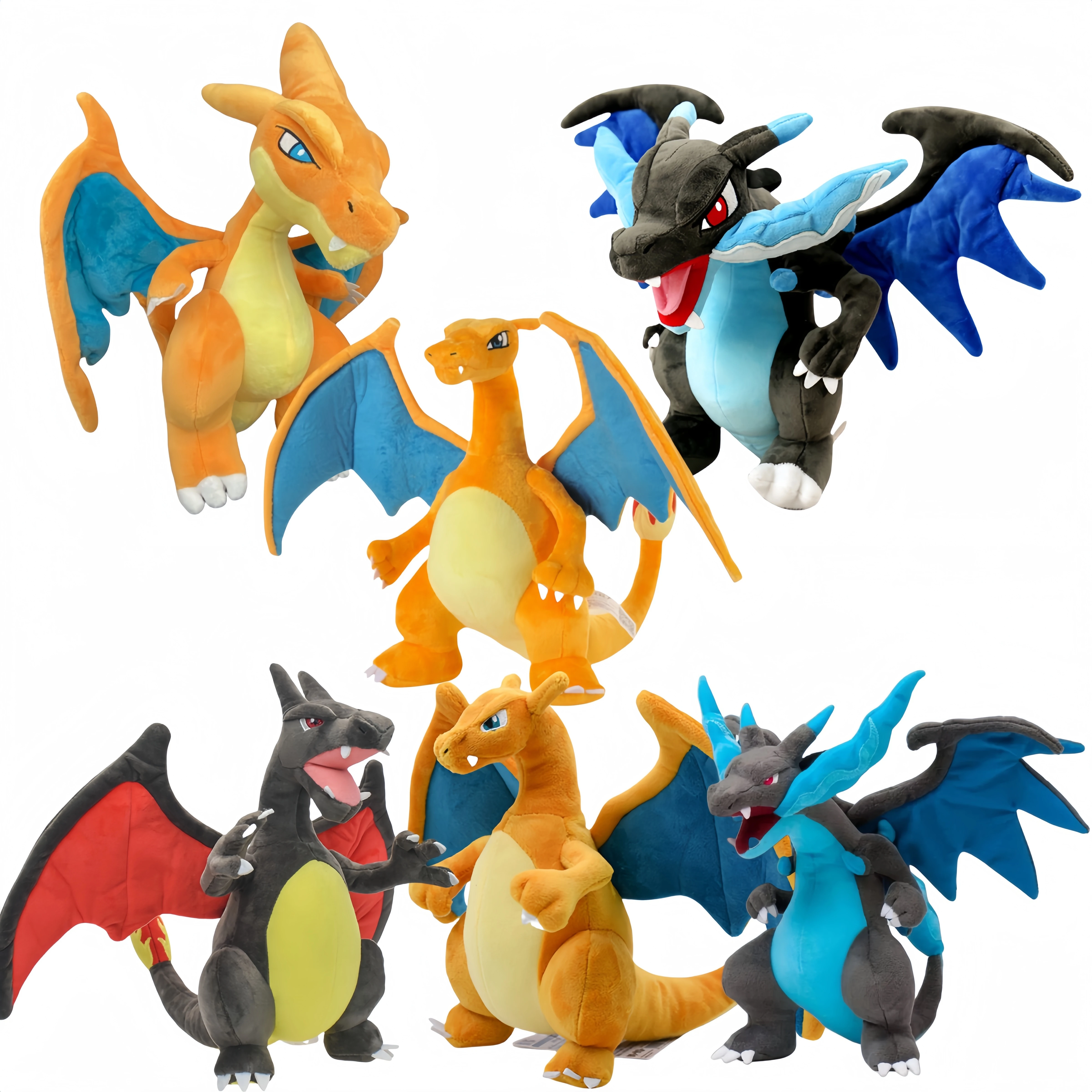 Kawaii Pokemon Charizard Plush Toy Charmender Mega Evolution Charizard ...