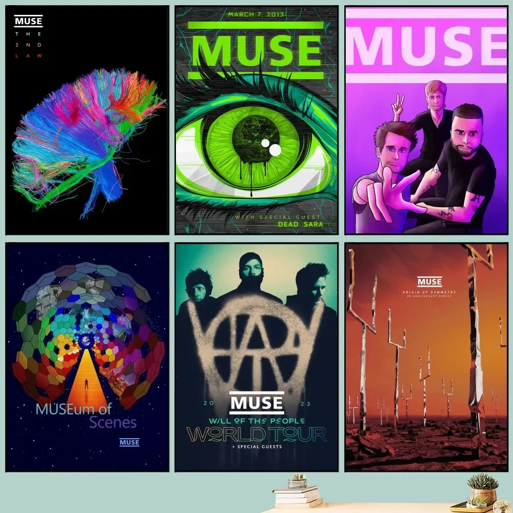 Muse-Band-Poster-DIY-Vintage-Movie-Poster-Wall-Art-Painting-Study ...