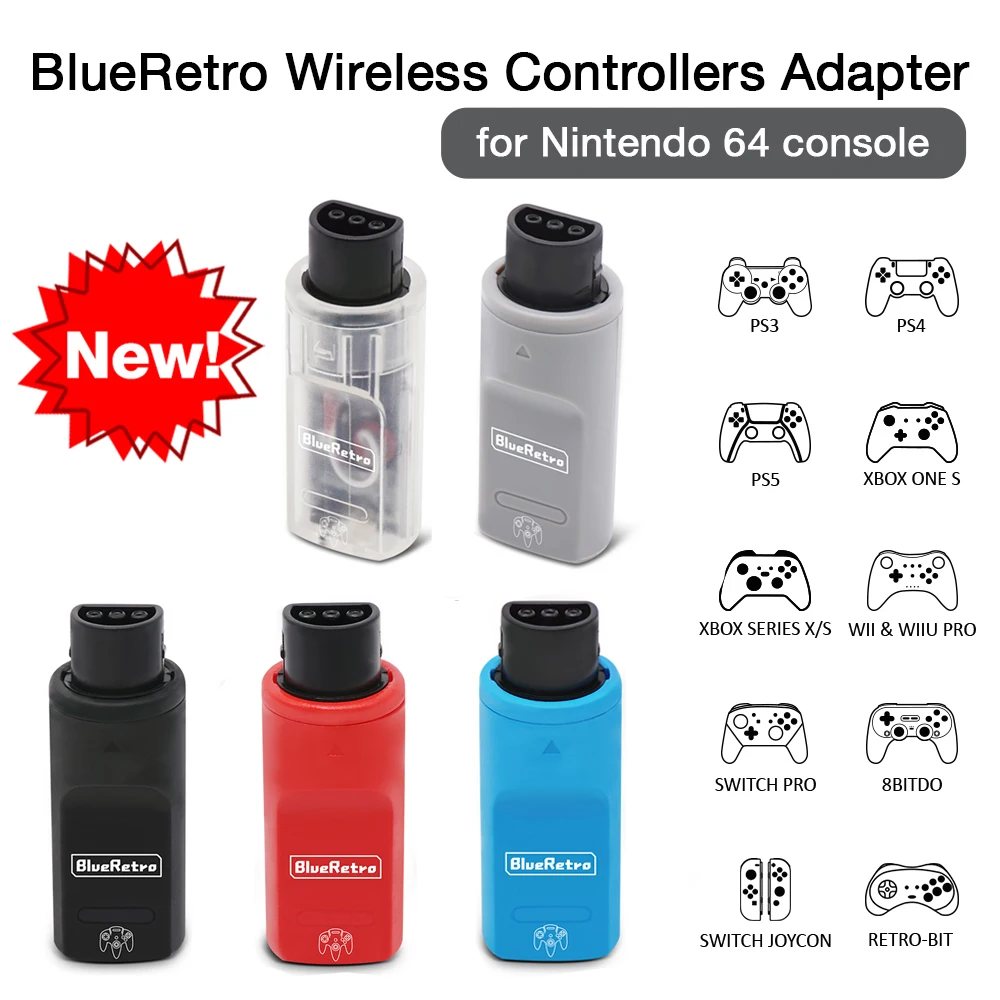 Blueretro Motor For N64 Nintendo 64 Console Wireless Game Controllers ...