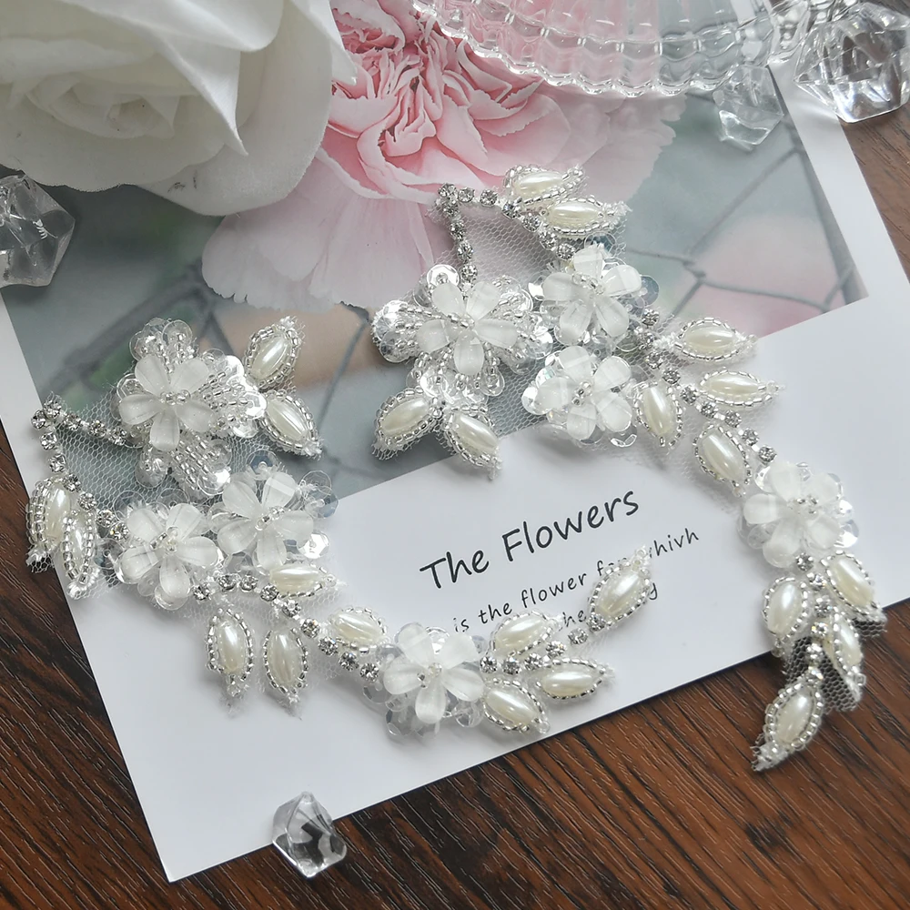 TOPQUEEN SP11 High Heels Shoes Applique Patches DIY Handmade Bride ...