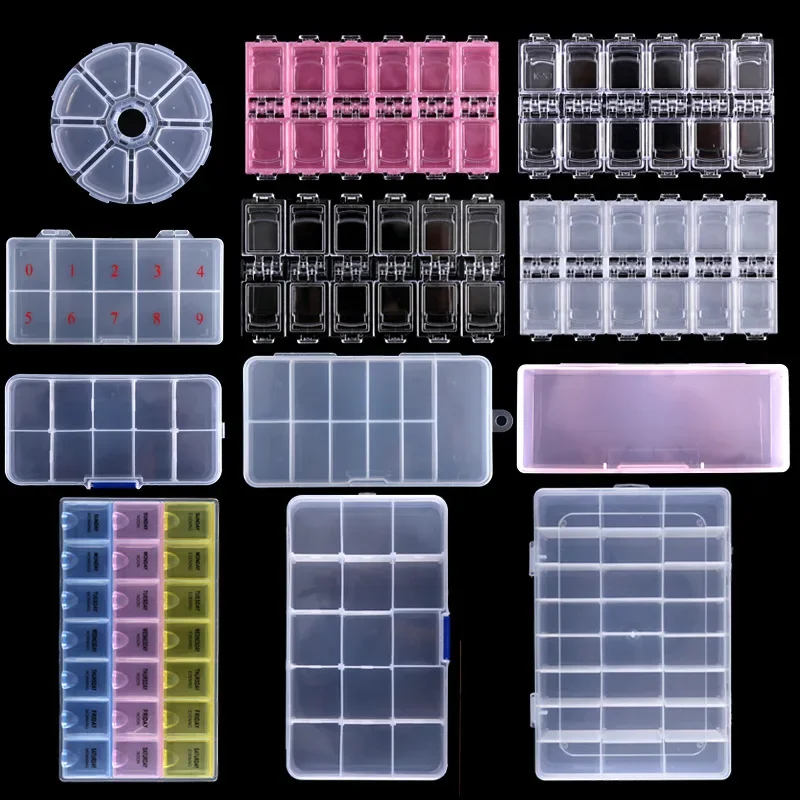 Plastic-Organizer-Box-Gems-DIY-Jewelry-Accessories-Rhinestone-Nail ...