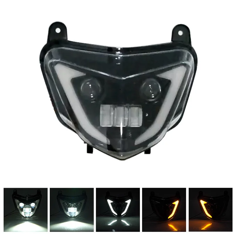 LED headlight for Ducati Hypermotard 939 With Yellow Turn Signal Light ...