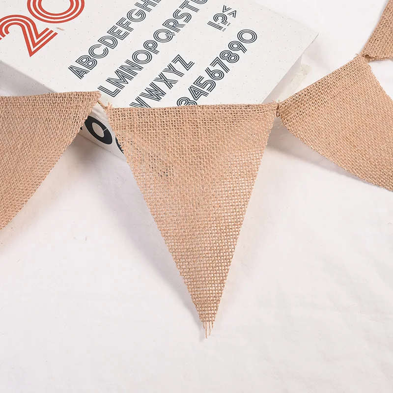 Triangle Burlap Banner Clipart