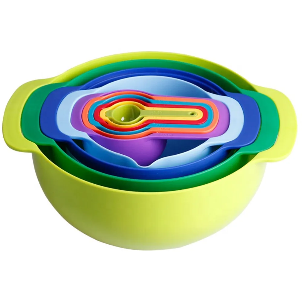 Kitchen-supplies-cook-tool-set-10-pcs-measuring-spoon-vegetable-Basin ...