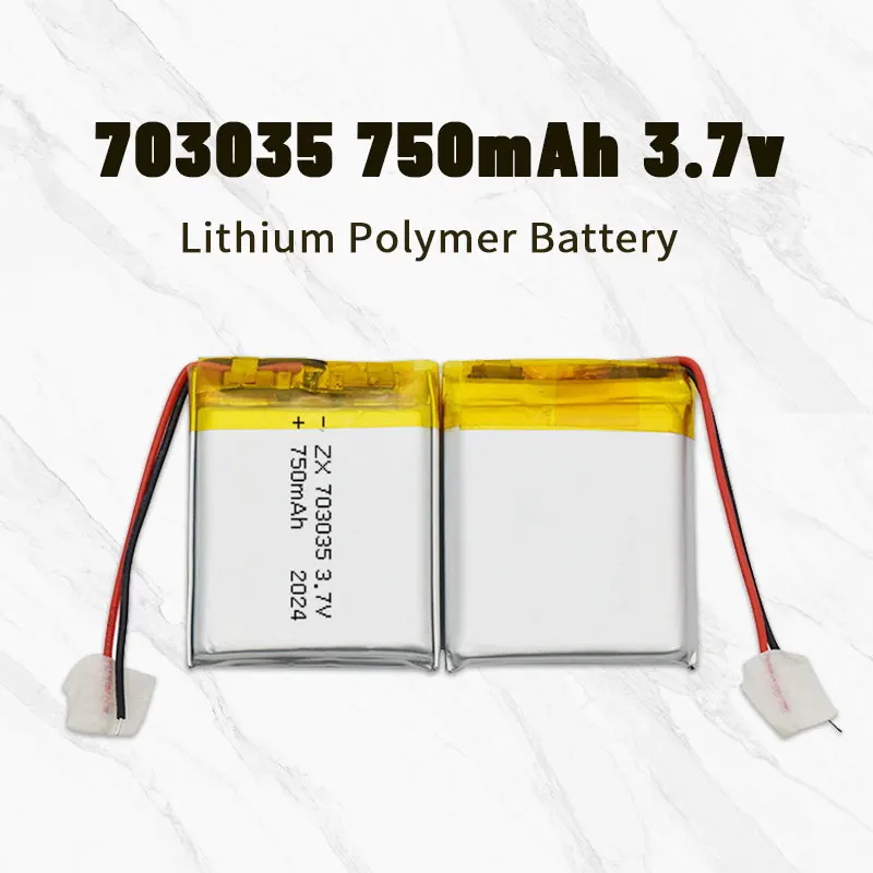 Li-Po-703035-Battery-750mAh-3-7V-Lithium-Polymer-Rechargeable-Batteries ...