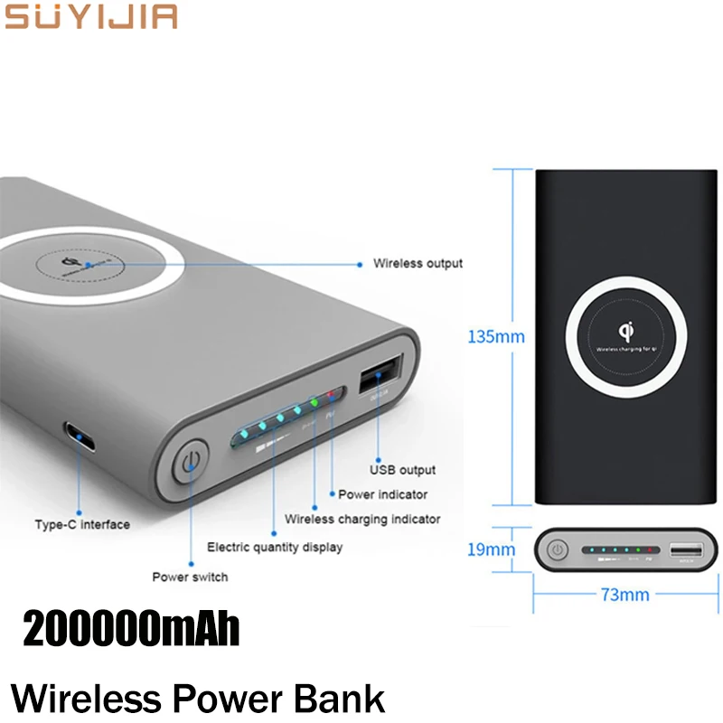 Brand-New-Original-200000mAh-NewPortable-Wireless-Power-Bank-Two-way ...