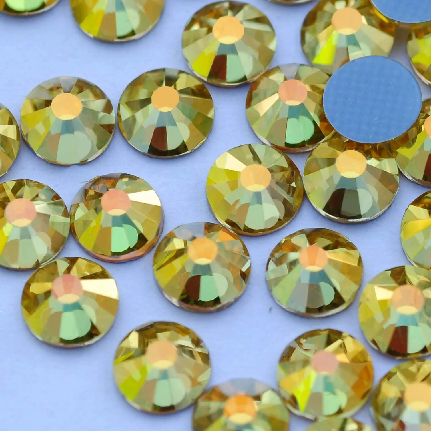 Sunshine Gold Hotfix Rhinestone High Quality Hot Fix Crystals Iron-on ...