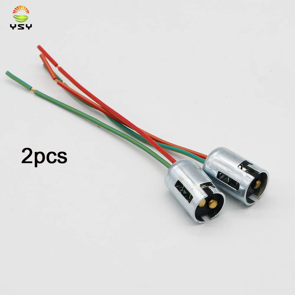 YSY 2PCS LED light Female Socket 1156 BA15S P21W 1157 BAY15D P21/5W ...
