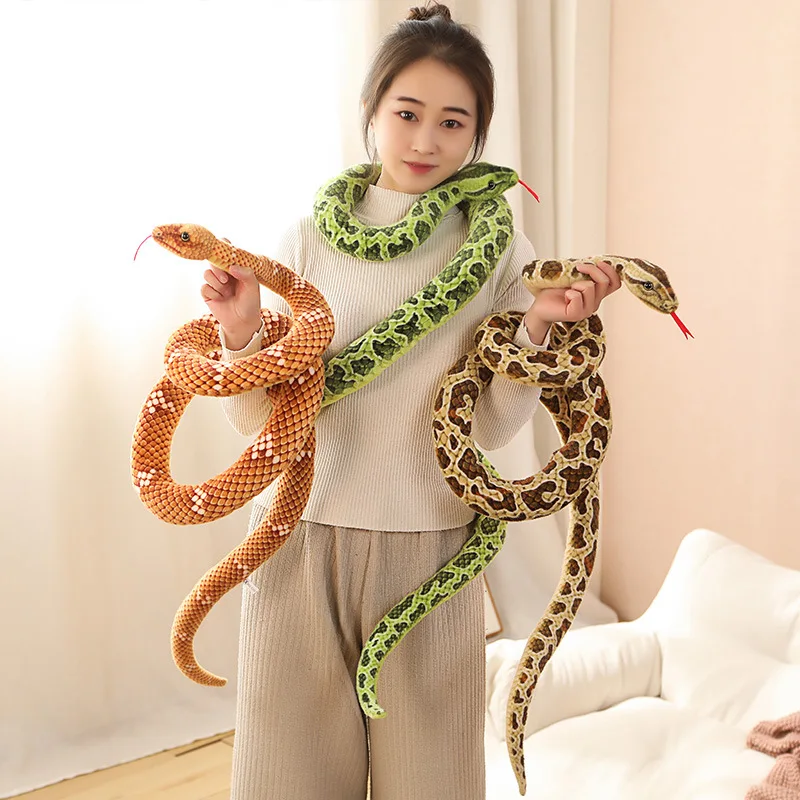 Simulation-Snake-Big-Python-Fake-Snake-Small-Snake-Fabric-Doll-Plush ...