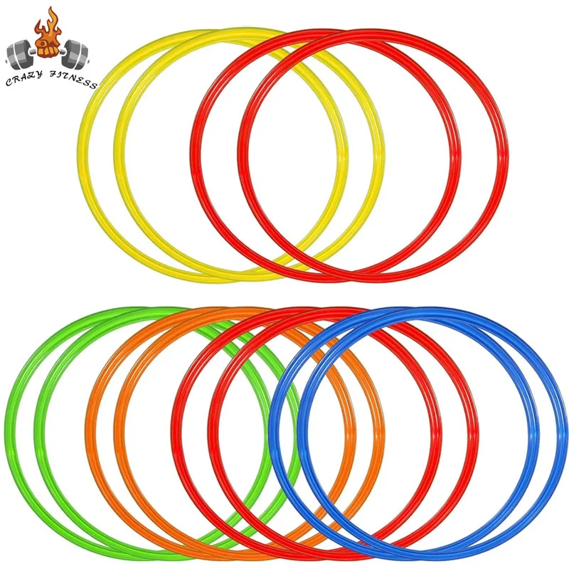 5-12pcs-Durable-Agility-Training-Rings-Portable-Football-Soccer-Speed ...