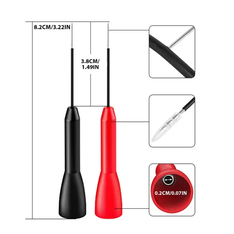 Car Piercing Needle Wire Piercing Probes 2pcs Multimeter Probe 1mm ...