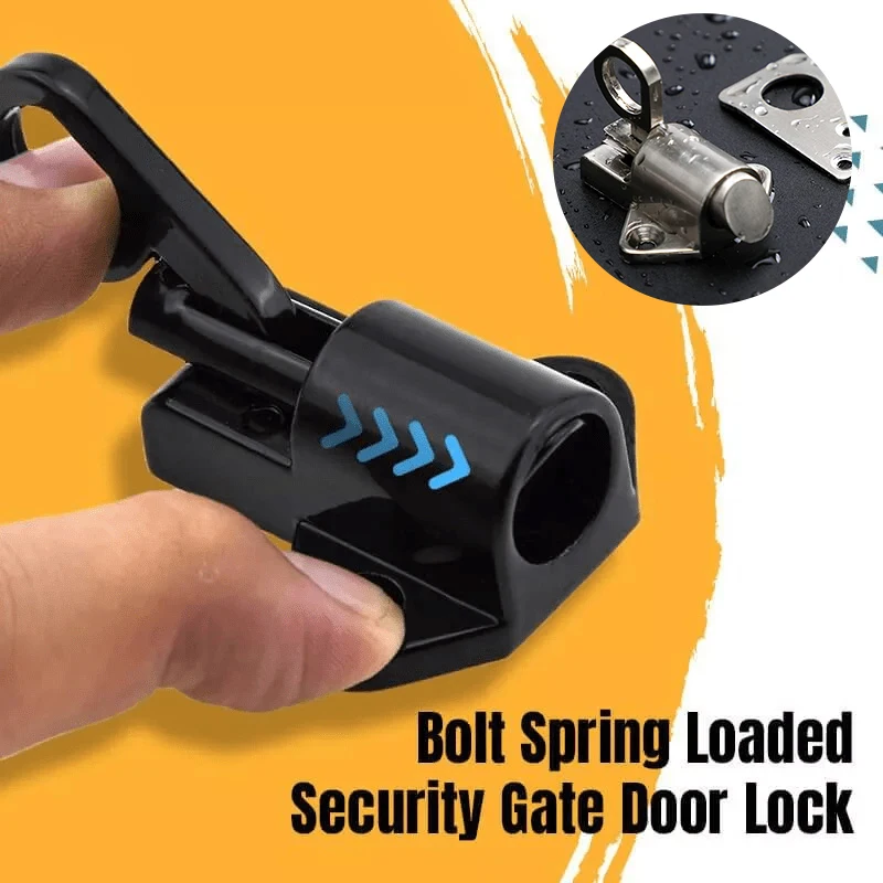 Aluminum-Alloy-Black-Gray-Window-Gate-Security-Pull-Ring-Spring-Bounce ...