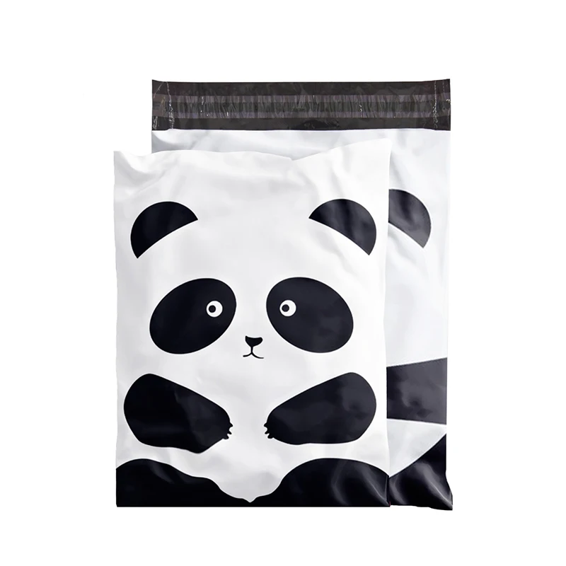 25-5x33cm-32x40cm-Shipping-Bag-White-Black-Panda-Print-Courier-Bags ...